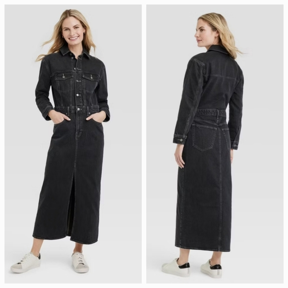 Universal Thread | Dresses | New Universal Thread Black Wash Long ...